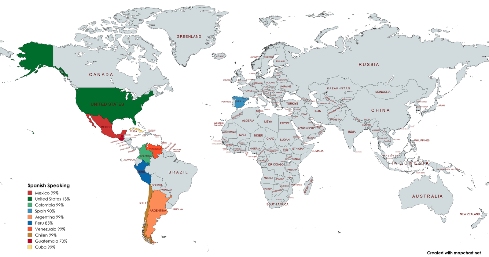 Spanish Speaking Countries Map - Speak Practice Learn